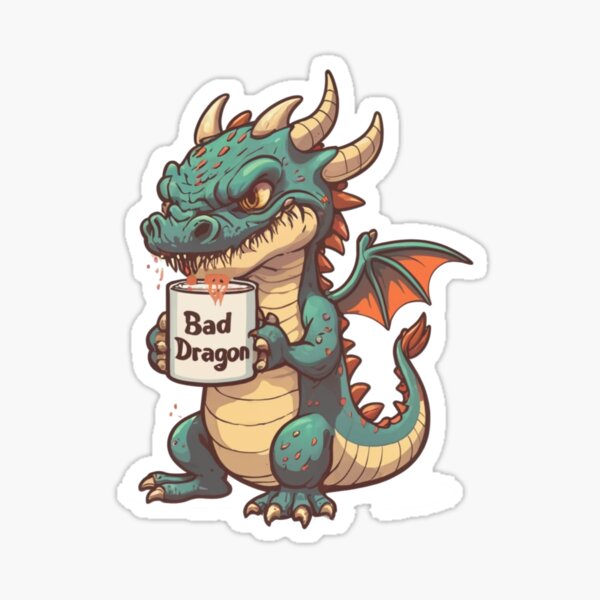 "Bad Dragon Logo" Sticker for Sale by CHMOULA | Redbubble