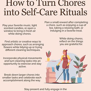 "How to Turn Chores into Self Care Rituals" Art Board Print for Sale by TheFocusedShop | Redbubble