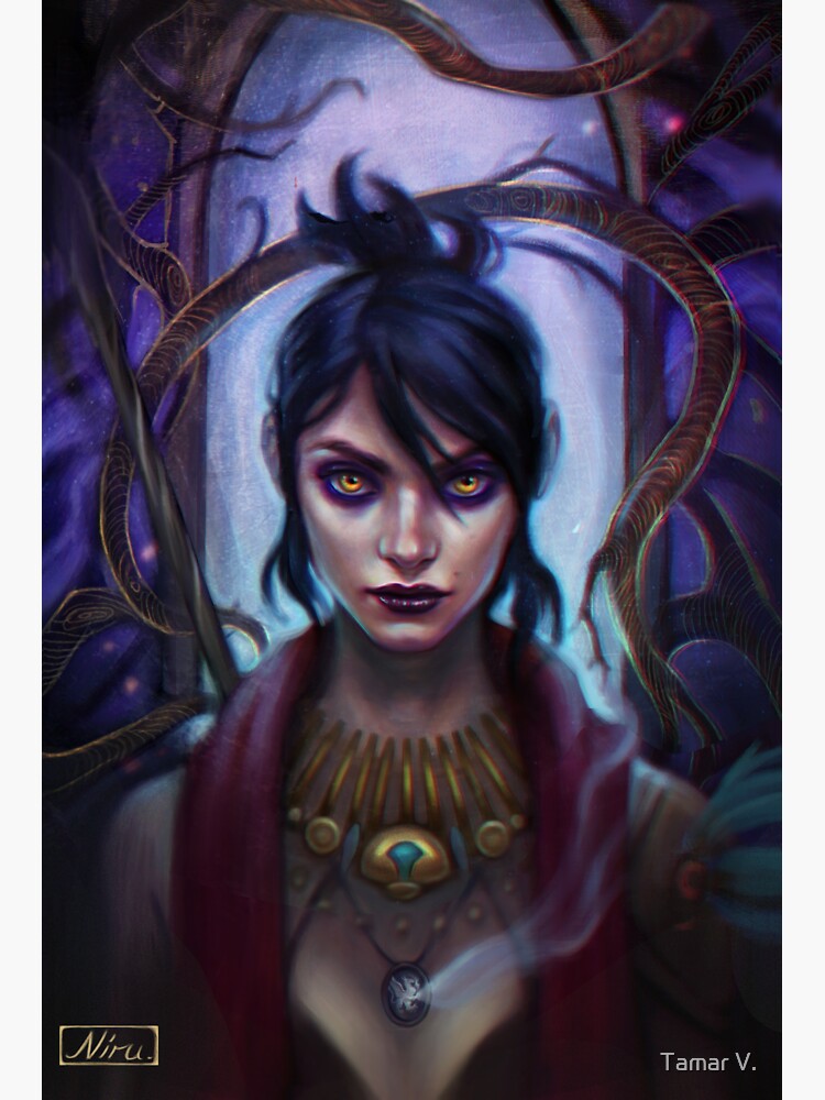 "Morrigan" Sticker for Sale by Tamar V. | Redbubble