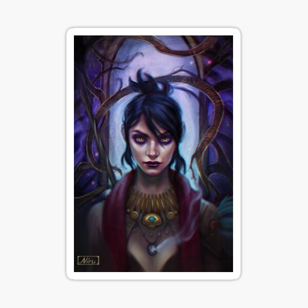 "Morrigan" Sticker for Sale by Tamar V. | Redbubble