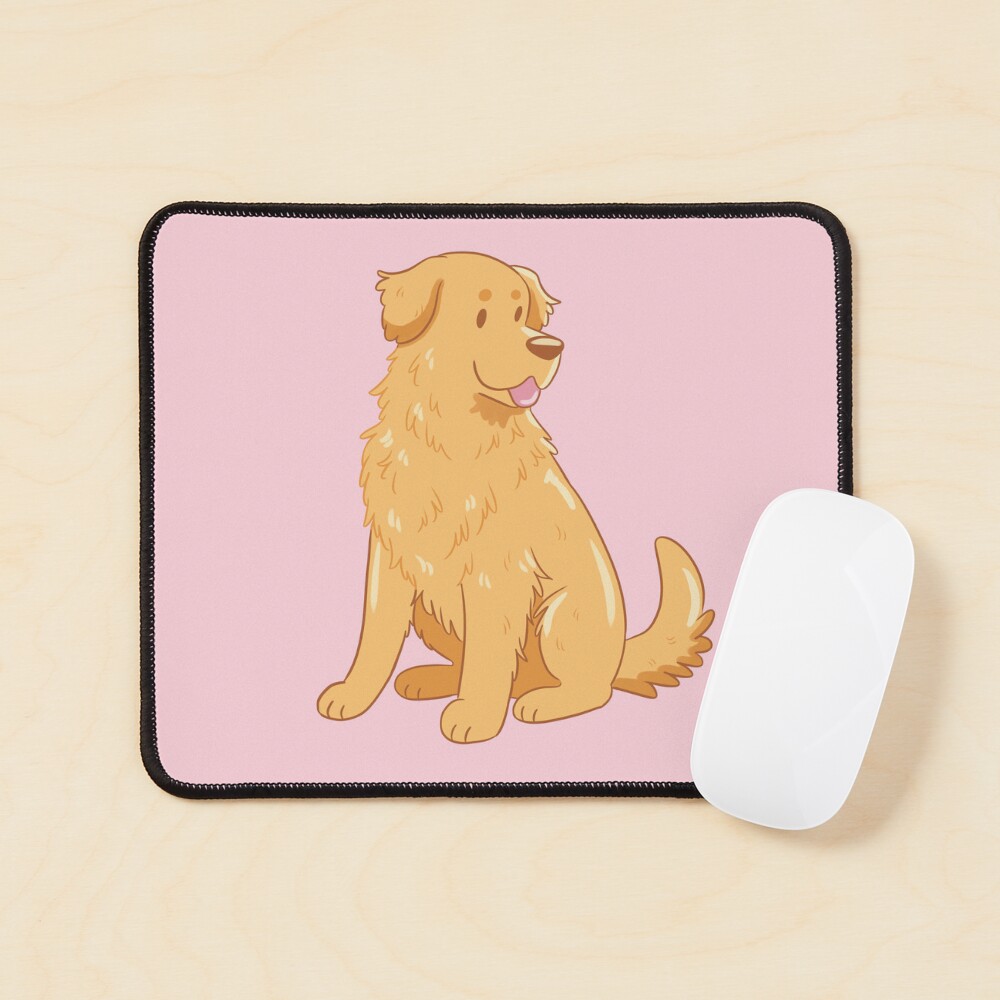 "Cute golden retriever dog art" Sticker for Sale by YaraCuteArt | Redbubble