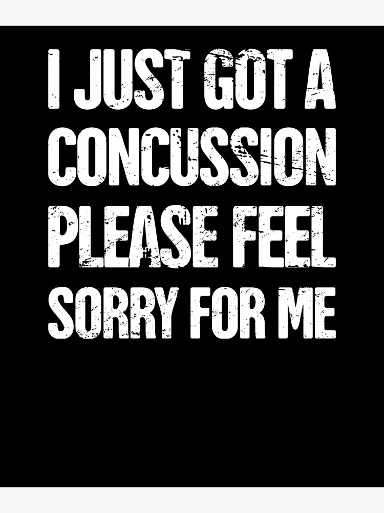 "Funny - Get Well Gift Cracked Skull Concussion" Poster by ethandirks ...
