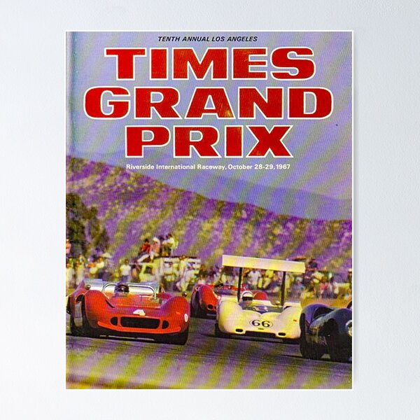 "Classic Can-Am Racing Poster. Riverside Raceway, October 28-29, 1967 ...