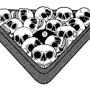 "skull pool" Sticker for Sale by notsoflashtatt | Redbubble