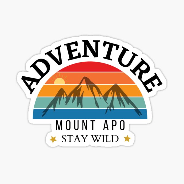 "MT. APO Philippines" Sticker for Sale by mikoytia | Redbubble