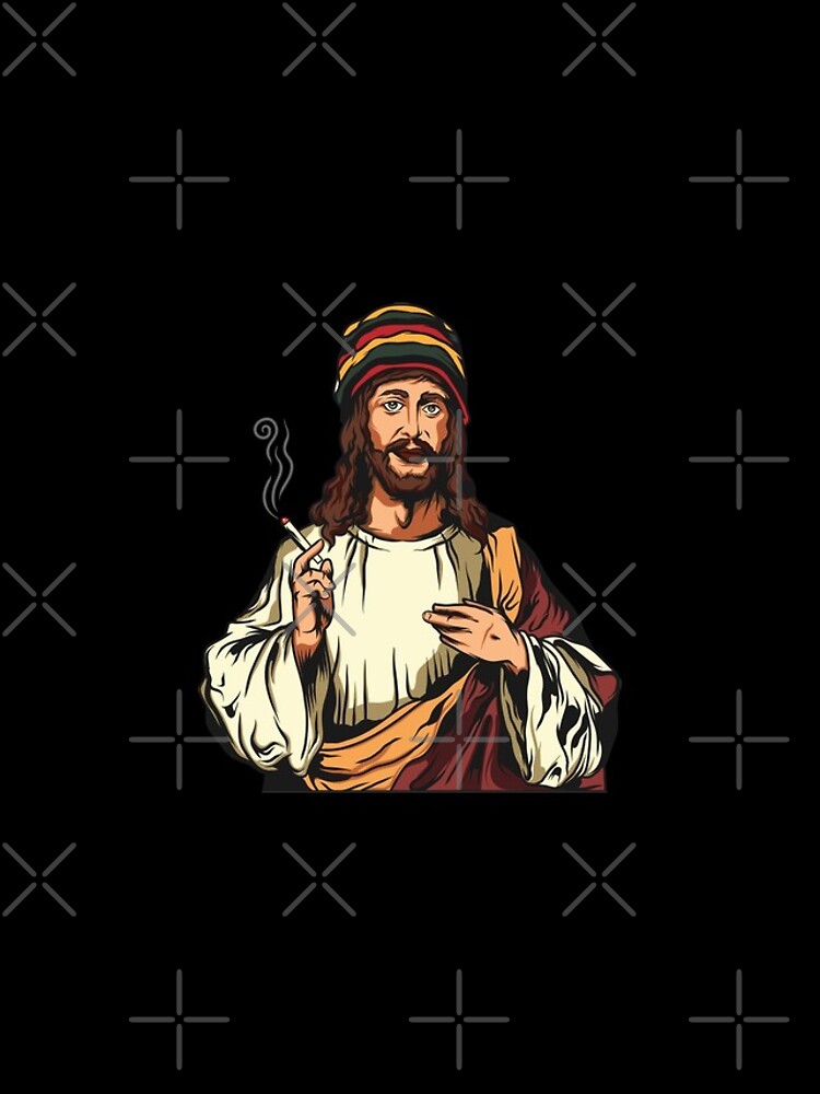 "Weed Smoking Jesus - Joint Cannabis THC CBD marijuana" iPhone Case for ...