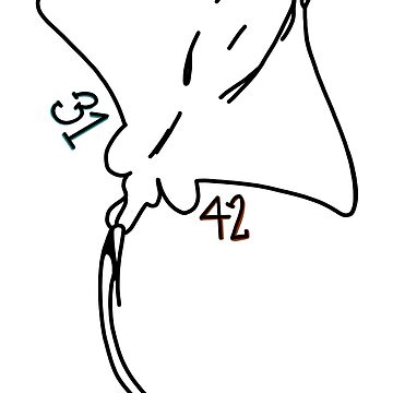 "Jacksonville Ray - both numbers" Sticker for Sale by baileyyfaith ...