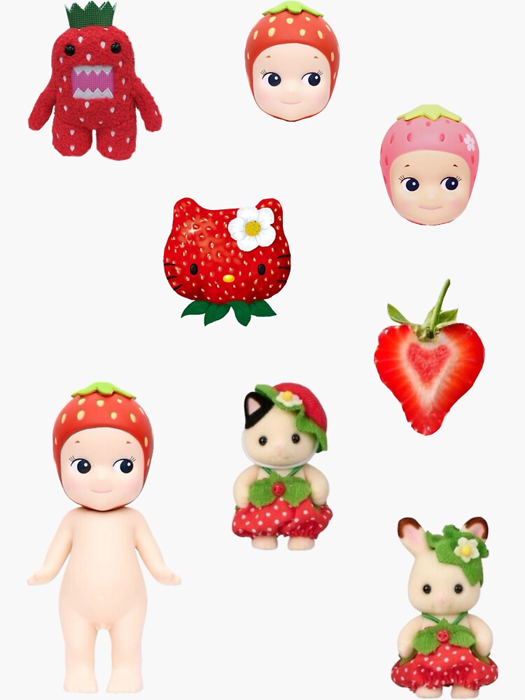 "aesthetic strawberry sticker pack" Sticker for Sale by soulofingenuity ...