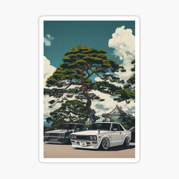 "JDM Cars Temple" Sticker for Sale by SmplSyrup | Redbubble