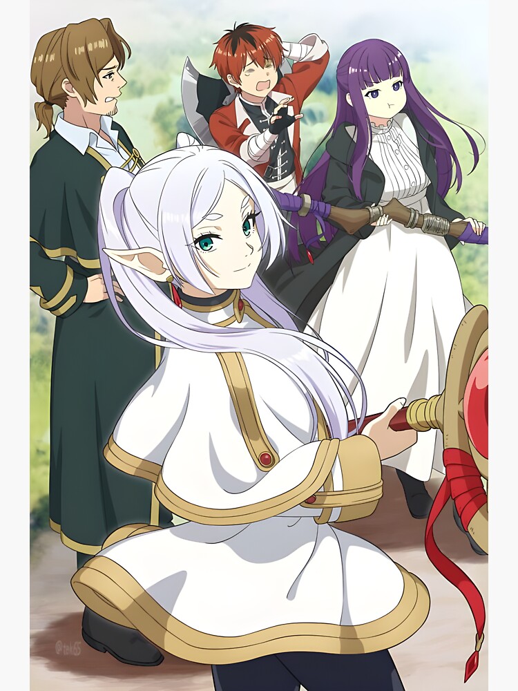 "Sousou no Frieren - Frieren, Fern, Stark, Sein " Sticker for Sale by ...