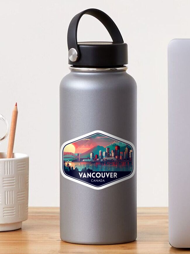 "Vancouver Canada Travel Art" Sticker for Sale by electricninja | Redbubble