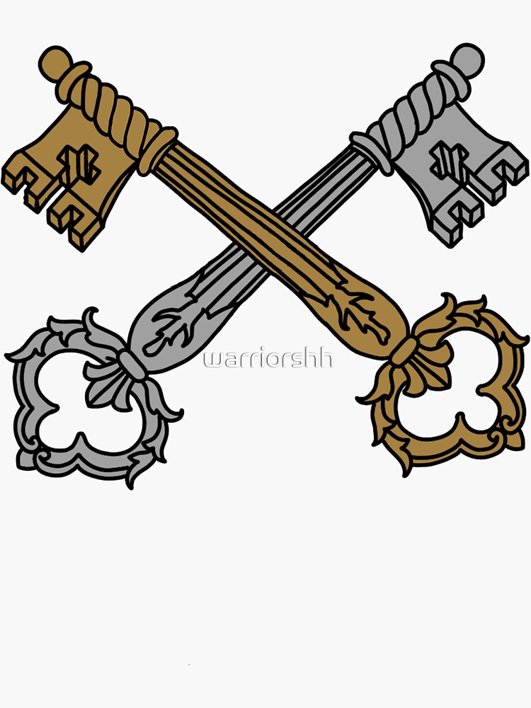 "Keys of St. Peter" Sticker for Sale by warriorshh | Redbubble