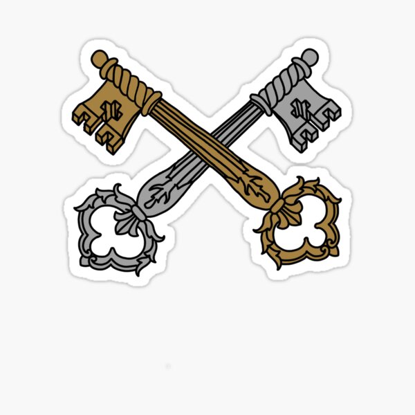 "Keys of St. Peter" Sticker for Sale by warriorshh | Redbubble
