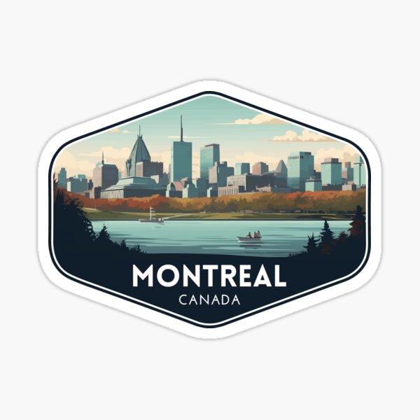 "Montreal Canada Travel Art" Sticker for Sale by electricninja | Redbubble