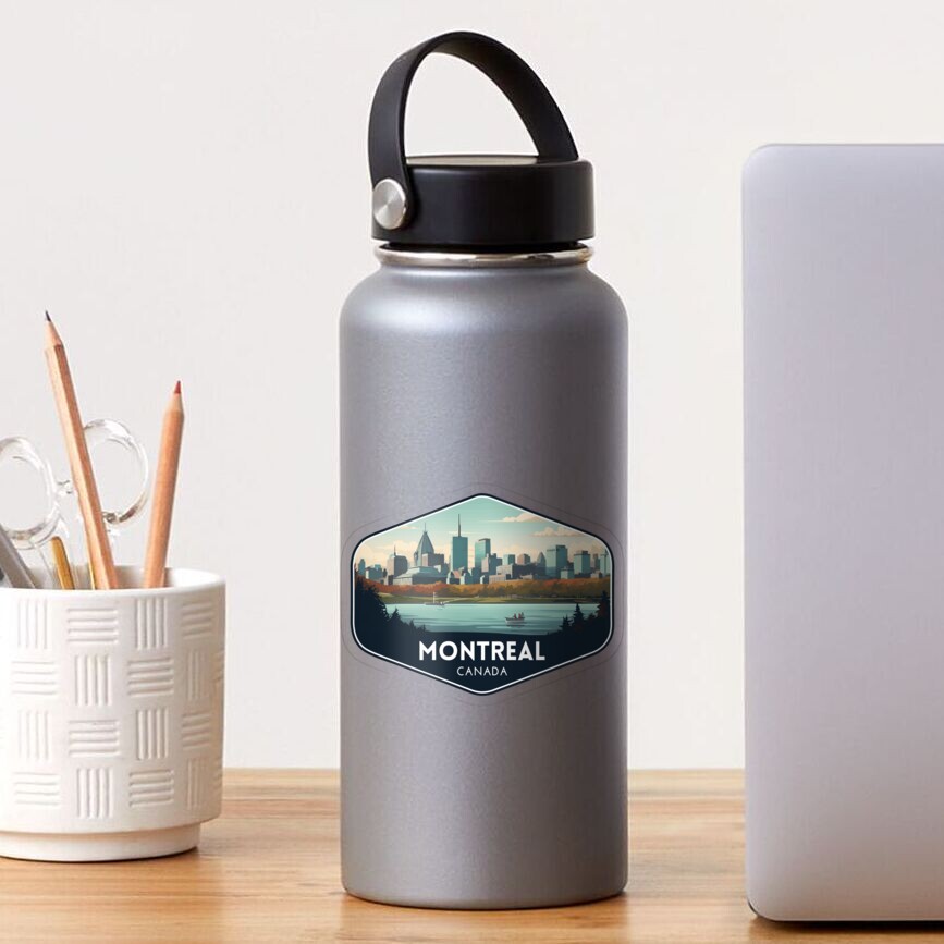 "Montreal Canada Travel Art" Sticker for Sale by electricninja | Redbubble