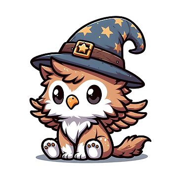 "Chibi Griffin: wearing a tiny wizard hat" Poster for Sale by ...