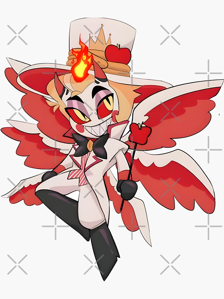 "Lucifer Hazbin Hotel " Sticker for Sale by SunMayDown | Redbubble