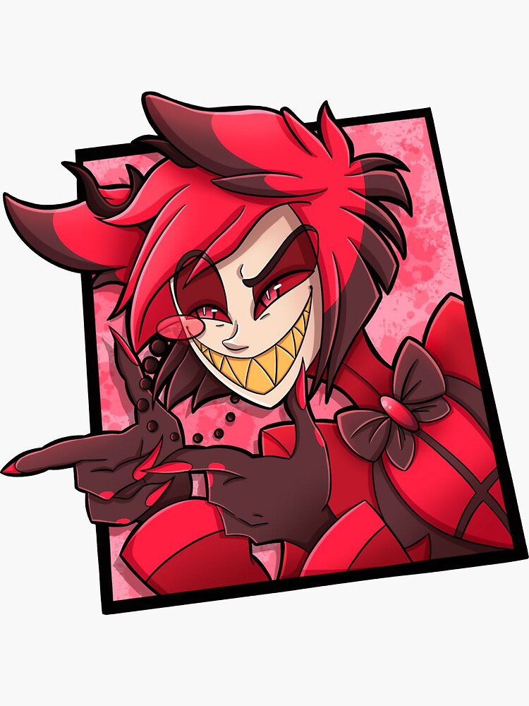 "Hazbin Hotel Alastor" Sticker for Sale by sashakolesnik | Redbubble