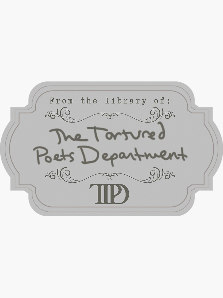 "TTPD" Sticker for Sale by cmbonde31 | Redbubble
