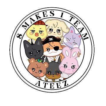 "Ateez aniteez atiny pirates sticker" Sticker for Sale by ...
