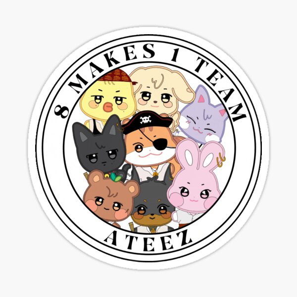 "Ateez aniteez atiny pirates sticker" Sticker for Sale by ...