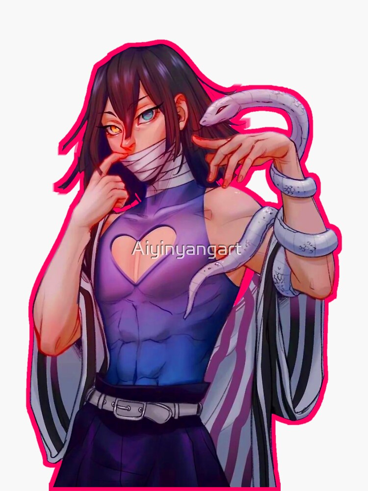 "Obanai " Sticker for Sale by Aiyinyangart | Redbubble