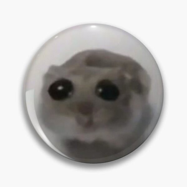 "Sad Hamster Meme" Pin for Sale by savagememestore | Redbubble