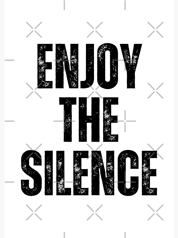 "Enjoy The Silence" Sticker for Sale by SamStoreo X | Redbubble