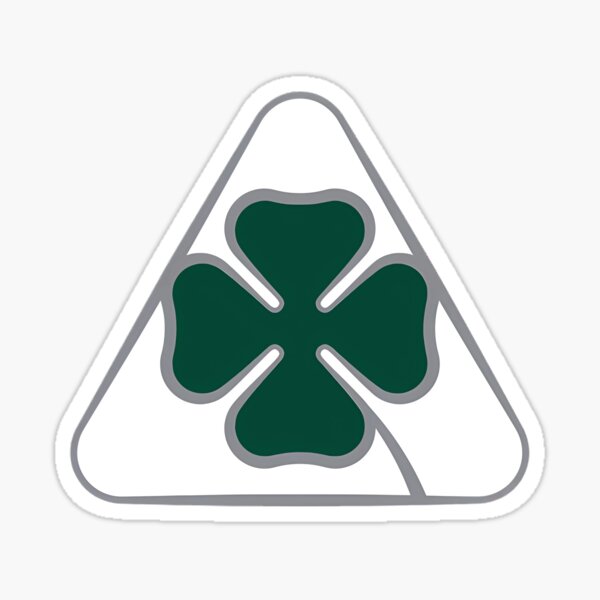 "Quadrifoglio" Sticker for Sale by Scrumptious Designs | Redbubble