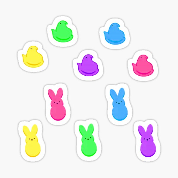 "Peeps" Sticker for Sale by mandy-2527 | Redbubble