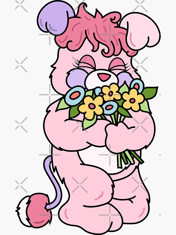 "Pink Vintage 80s Popple " Sticker for Sale by brittanykald | Redbubble