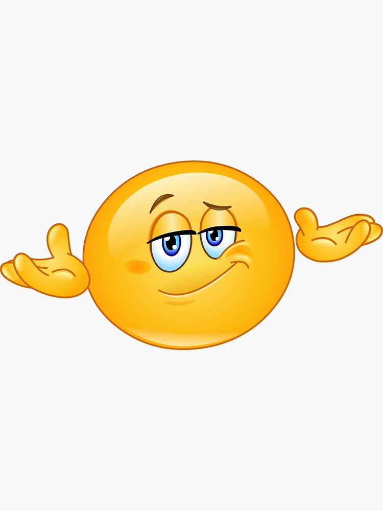 "Who Cares Emoticon" Sticker for Sale by yayayoy | Redbubble