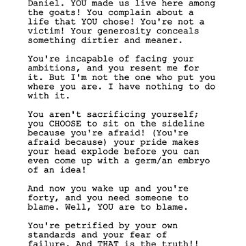 "anatomy of a fall monologue script ver" Sticker for Sale by ...