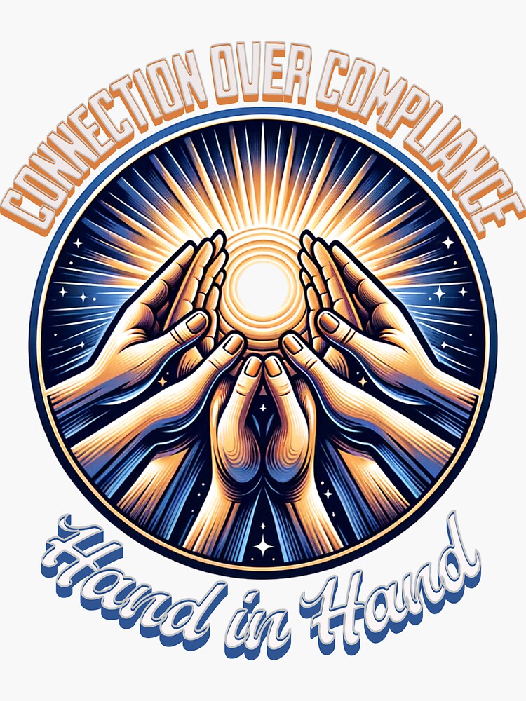 "Connection Over Compliance" Sticker for Sale by JansenGS | Redbubble