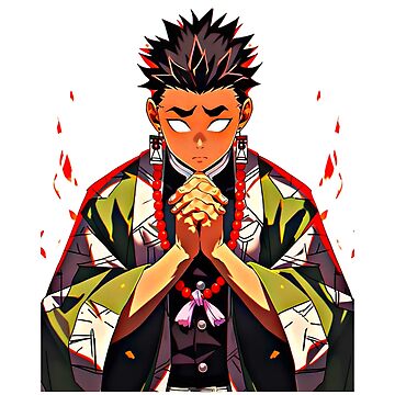 "Gyomei power" Sticker for Sale by Aiyinyangart | Redbubble