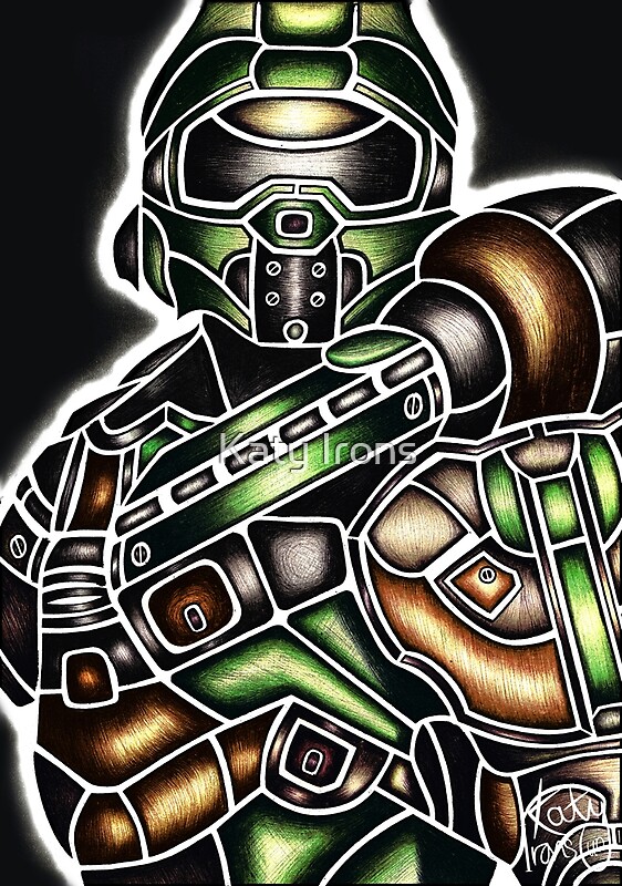 "Robot Masterchief " by Ulylla | Redbubble