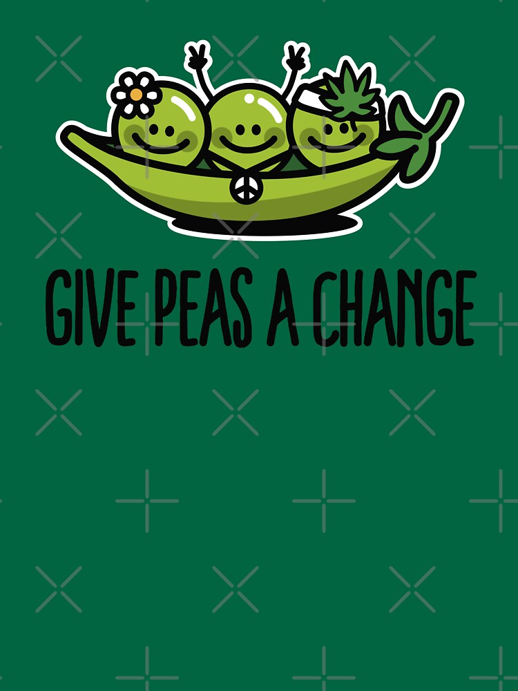 "Give peas / peace a change hippies" T-shirt for Sale by LaundryFactory ...