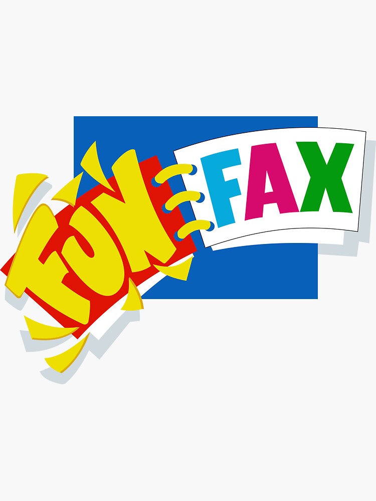 "Fun Fax The Organiser System logo" Sticker for Sale by Damien Pepper ...