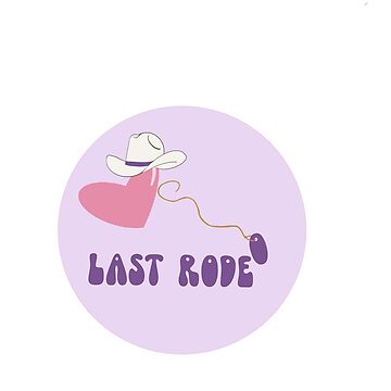 "Purple Last Rodeo Bachelorette Sticker" Sticker for Sale by ...