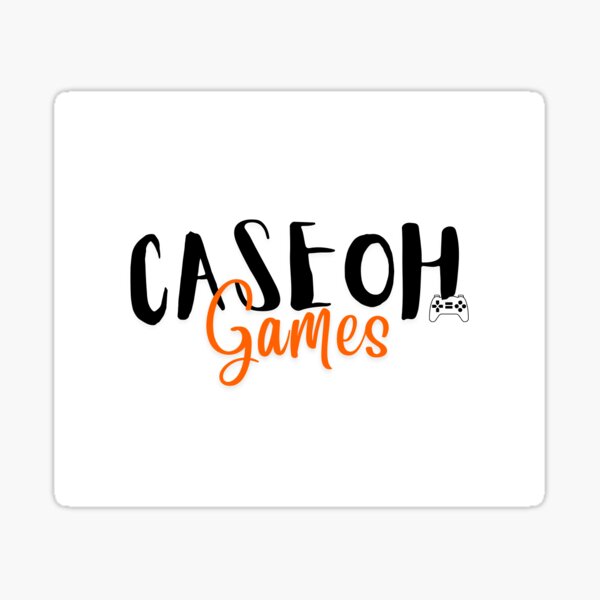 "Caseoh Merch CaseOh Games Design , Caseoh Game T-shirt" Sticker for ...