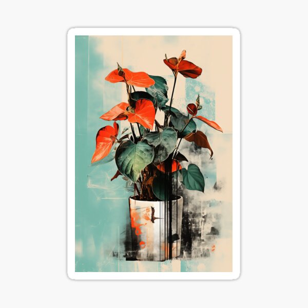 "Philodendron Xanadu" Sticker for Sale by lupesparx | Redbubble