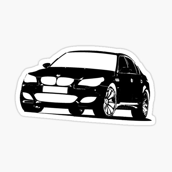 "M5 E60 - Automotive Fan Art" Sticker for Sale by KarboniteDesign ...