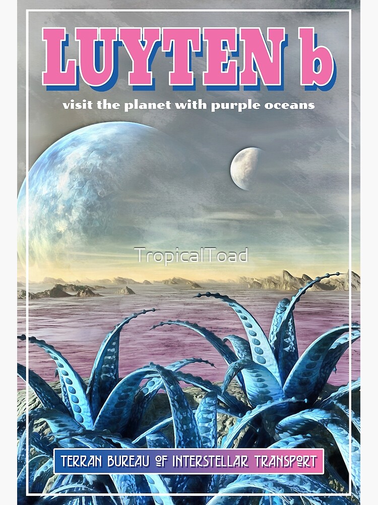 "Luyten b Exoplanet Travel Illustration" Art Print for Sale by ...