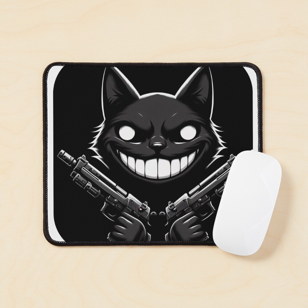 "Cat & Guns" Sticker by Darkshop6 | Redbubble