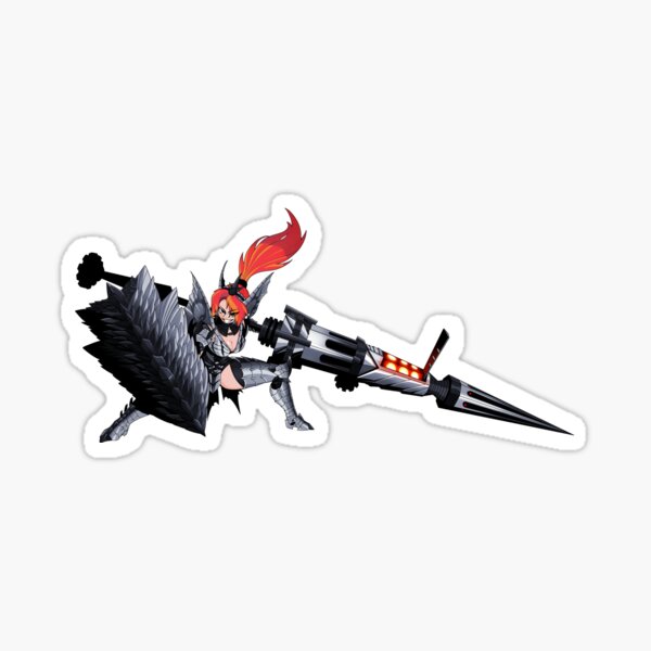 "[Monster Hunter] Silver Rathalos Gunlance" Sticker for Sale by ishiexe ...