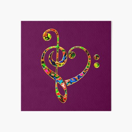Treble Bass Clef Metal Wall Art for Sale | Redbubble