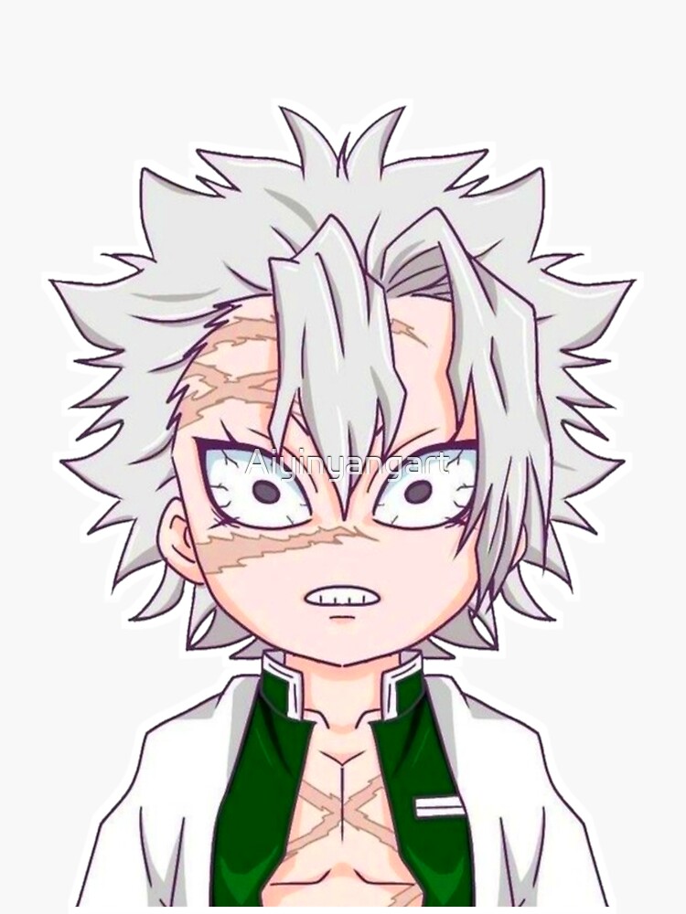 "Sanemi" Sticker for Sale by Aiyinyangart | Redbubble