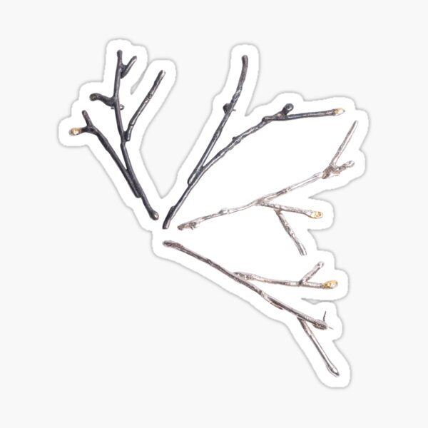 "Twigs " Sticker for Sale by Monika Yzchaki | Redbubble