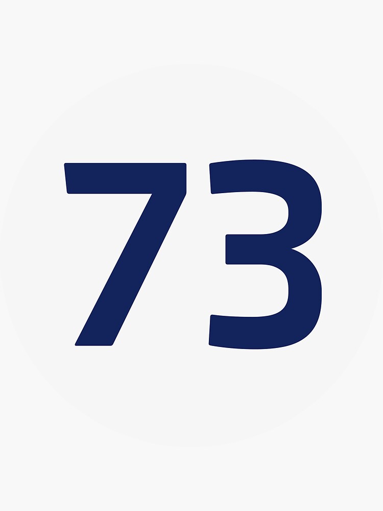 "73 The Best Number Big Bang Numbers Puzzle Theory" Sticker for Sale by ...