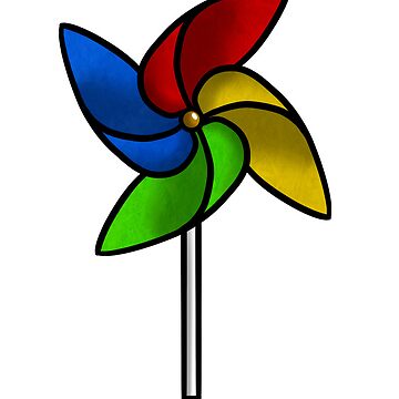 "Pinwheel" Sticker for Sale by honeybeepaper | Redbubble